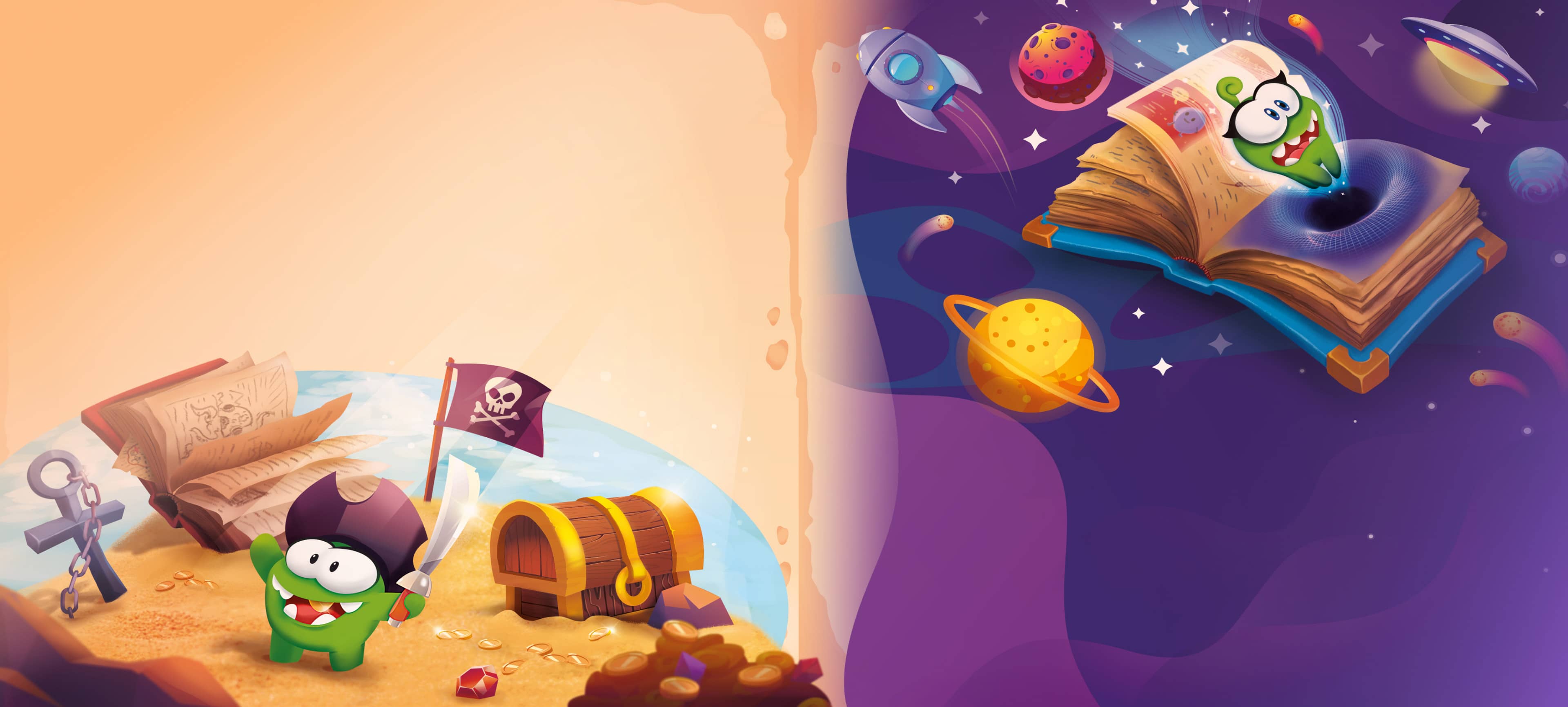 Om Nom personalized adventure book | Lionstory